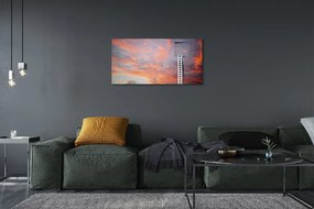 Obrazy na plátně Žebřík slunce oblohu 125x50 cm
