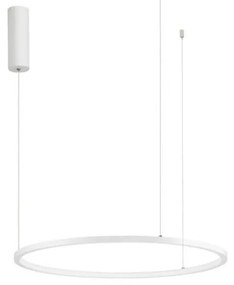 Minimalistický LED lustr Nova Luce Tarquin - bílá, 600 mm, 37 W LED, 1274 lm