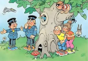 JUMBO Puzzle JvH Junior 1: Hra na schovávanou / 150 dílků / od 5 let