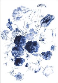 Tapeta Royal Blue Flowers I