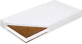 Matrace do kolébky New Baby STANDARD 80x40x8 cm kokos-molitan-kokos bílá