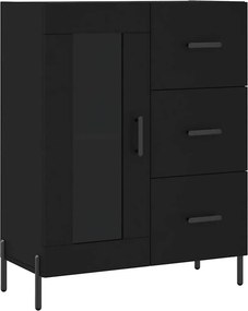 Skříň highboard černá 69,5 x 34 x 180 cm kompozitní dřevo 3189518