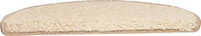 Schodové rohože 15 ks 65 x 21 x 4 cm krémové, půlkulaté, velké 133904