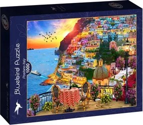 BLUEBIRD Puzzle Positano, Itálie / 1000 dílků / 69 x 47,8 cm
