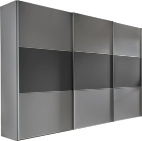 XXXLutz SKŘÍŇ S POSUVNÝMI DVEŘMI, antracitová, světle šedá, 280/222/68 cm Moderano - Šatní skříně - 000531017307
