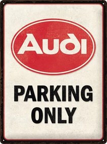 Postershop Plechová cedule: Audi Parking Only - 30x40 cm