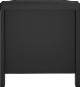 Úložný box s poduškou černá 105 x 40 x 45 cm kompozitní dřevo 326769