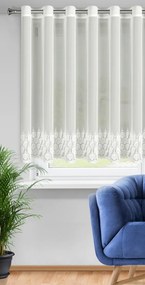 ZÁCLONA NA KROUŽCÍCH NIRA 350X150 CM KRÉMOVÁ