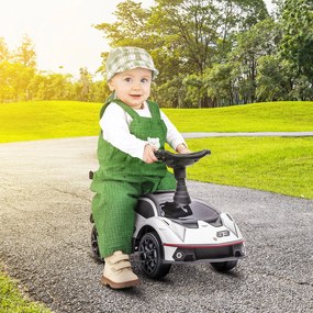 AIYAPLAY autíčko pro děti s úložným prostorem, klaksonem a zvukem motoru bílá