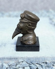 Bronzová socha soška - Morový doktor Steampunk