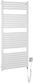 Aqualine, TONDI-E elektrické topné těleso, rovné, 600x1330 mm, 600W, bílá, DE480T