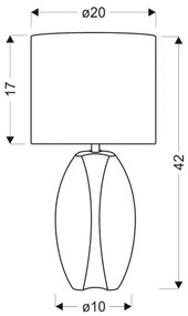 Stolní lampa PALMA 1xE27/60W/230V