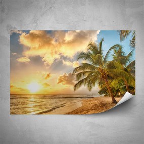 Plakát - Západ slunce na pláži (60x40 cm) - PopyDesign