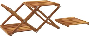 3patrový skládací regál hnědý 43 x 31 x 63 cm masivní akácie 153329