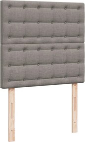 Box spring postel s matrací taupe 80x200 cm textil 3292633