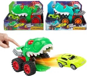 TEDDIES Vystřelovací auto Dinosaurus 18 cm / Na volný chod / Plast / 2