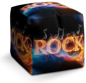 Sablio Taburet Cube Rock: 40x40x40 cm