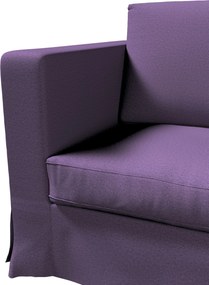 Potah na pohovku IKEA  Karlanda 3-místná nerozkládací, dlouhý barva fialová látka pletený vzor