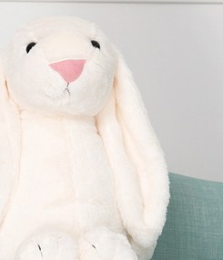 Velký plyšový králík FIGO bílý 120 cm