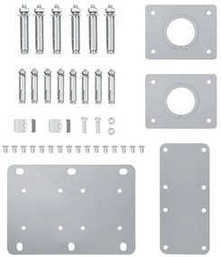 vidaXL Marketos Zatahovací boční markýza / zástěna červená 120 x 600 cm