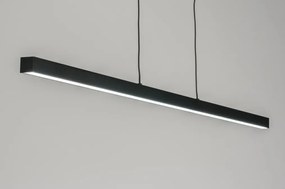Závěsné designové černé LED svítidlo nad stůl Corciano L Black