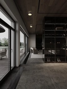 Minimalická bodová svítilna Ozen 11 Černá