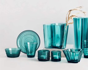 Iittala Svícen na čajovou svíčku Kastehelmi, seablue