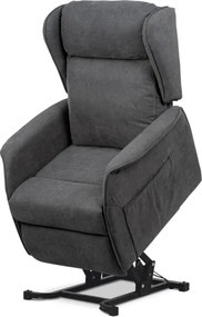 Polohovací křeslo šedé, elektrické TV-1190 GREY2