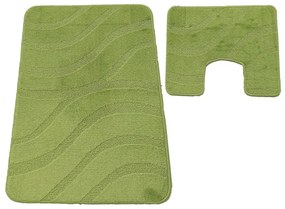 Sada koupelnových koberečků Montana Symphony Phosphoric Green