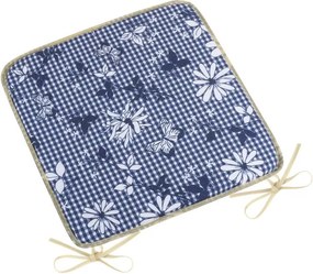 Bellatex Sedák DITA hladký Modrá 40x40 cm