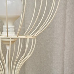 Stojací lampa MERCURE 1xE27/15W/230V krémová