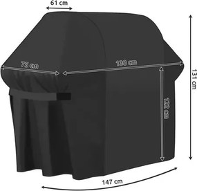 Plachta na zahradní gril - 147x61x122 cm
