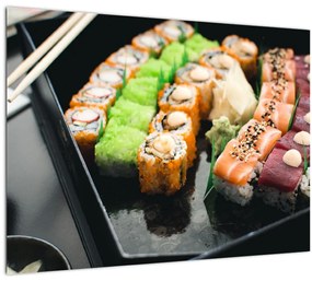 Skleněný obraz - Sushi (70x50 cm)