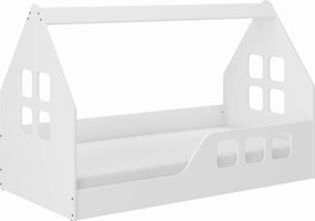 Wooden Toys Dětská postel Bezpieczny Niski DOMEK 160x80 (pravá verze)