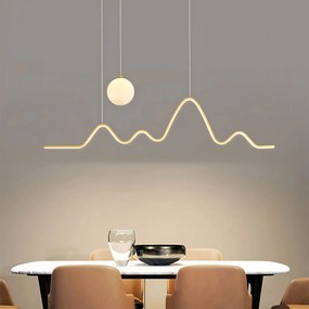 Toolight Toolight, LED závěsné osvětlení 120cm, 36W, 3000K, LHJ034-CP, zlatá matná, OSW-60021