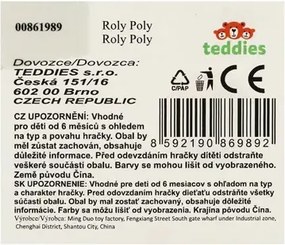 TEDDIES Kolíbací hračka Sova / Se zvukem / Plast / 11 cm / 6m+