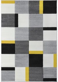 Koberce Breno Kusový koberec ALORA A1027 Yellow, Šedá, Vícebarevné, 140 x 200 cm