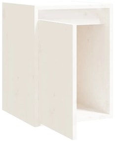 Nástěnná skříňka bílá 30 x 30 x 40 cm masivní borové dřevo - Default Title
