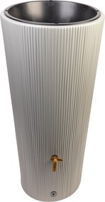 4Rain Plastová nádrž na vodu Vaso 2 v 1, 220 l (Zinc Grey)
