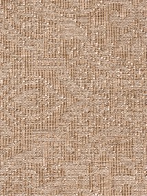 NORTHRUGS, Kusový koberec Duet Rosel 106252 Beige/White kruh - na ven i na doma, 160x160 (průměr) kruh, béžová, chodba / předsíň
