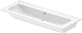 Duravit ME by Starck - Umyvadlo 123x49 cm, s přepadem, bez otvoru pro baterii, DuraShield, matná bílá 236112AC60