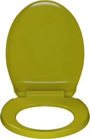 WC sedátko s pomalým sklápěním zelené oválné 145824