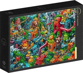 GRAFIKA Puzzle Art Collection: Robotopia / 1000 dílků / 69 × 47,8 cm