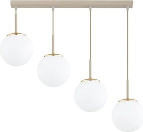BRILAGI - Lustr na lanku MILO 4xE27/60W/230V béžová/zlatá