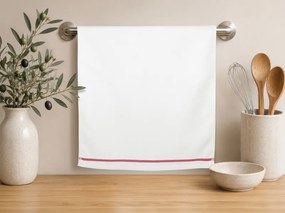 Bellatex Kuchyňská utěrka 1 ks Bílá,Červená 50x70 cm