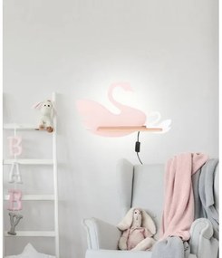 LED Dětské nástěnné svítidlo s poličkou SWAN LED/5W/230V