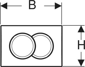 BPS-koupelny Podomítkový modul Geberit DuoFix s WC mísou MU-MTB-RIM-03 + ovládací tlačítko Delta 01 bílá