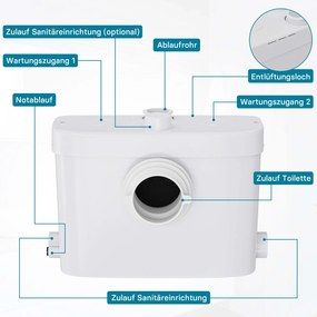 Přečerpávací stanice Wiltec – 450 W, 7,5 m, bílá (62138)