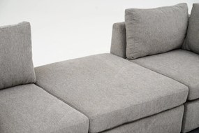 Hanah Home Rohová pohovka MOTTONA MINI světle šedá