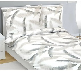 Bellatex Flanelové povlečení Pírko, 140 x 220 cm, 70 x 90 cm